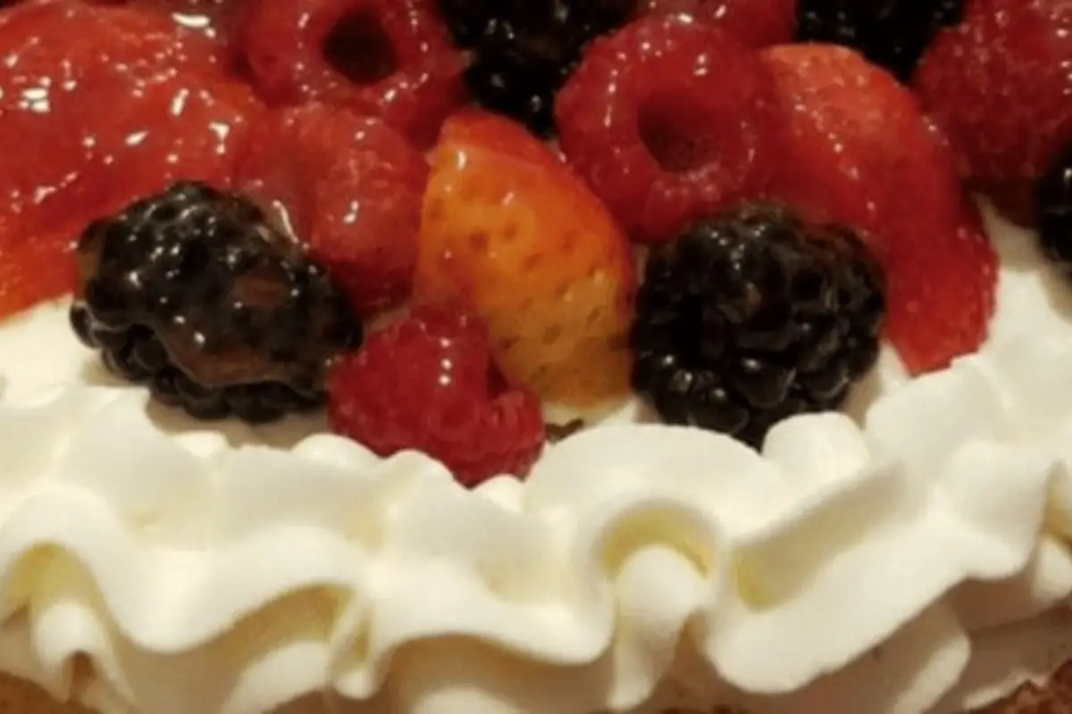 Summer Fruits Sponge Cake Recipe - Simple Home Cooked Recipes