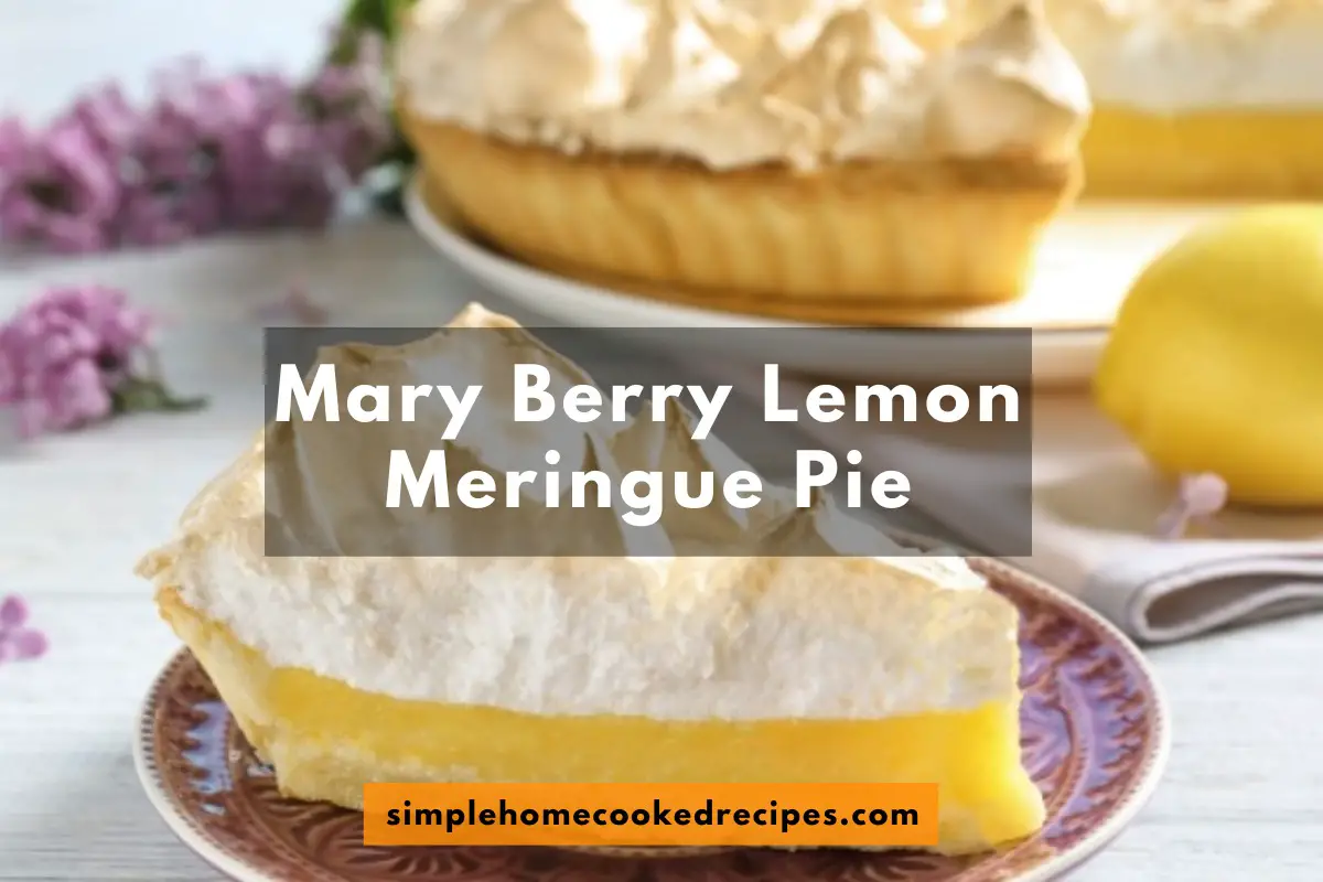 Mary Berry Lemon Meringue Pie Recipe