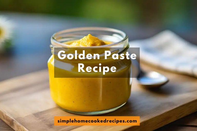 Golden Paste Recipe - Simple Home Cooked Recipes